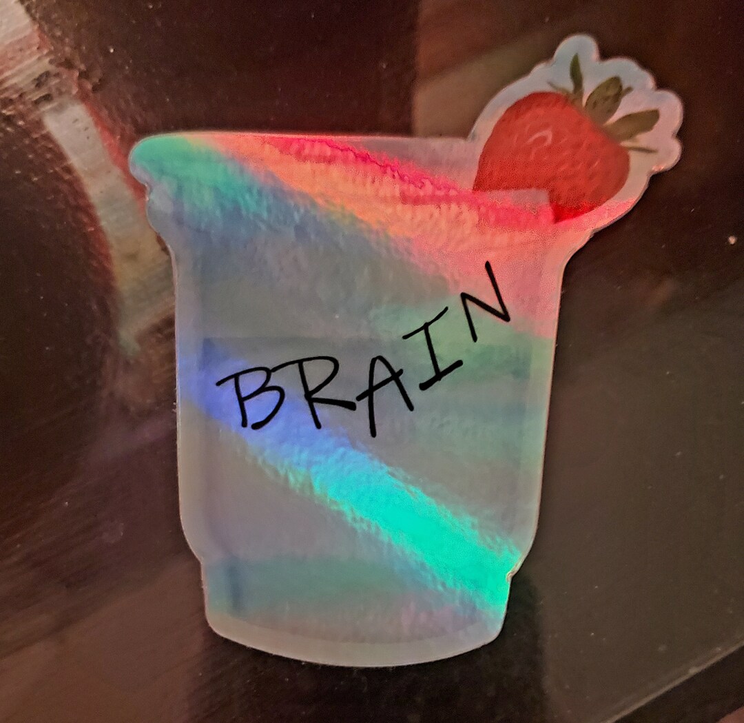 Water for "brain" - Holographic Die Cut Sticker - Etsy