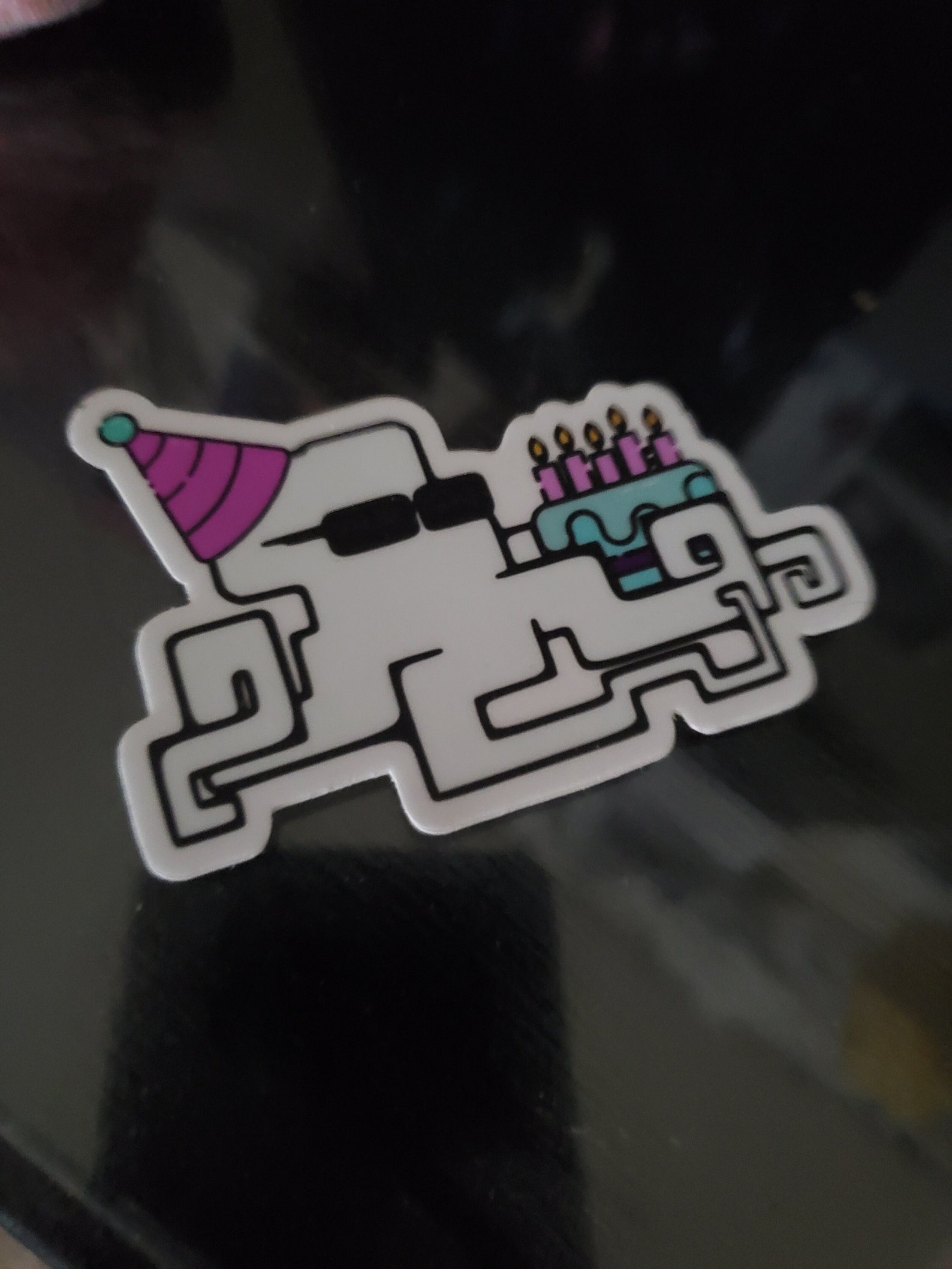 Birthday Iggy! - Octopunk Birthday Sticker - Birthday Octopus - Etsy