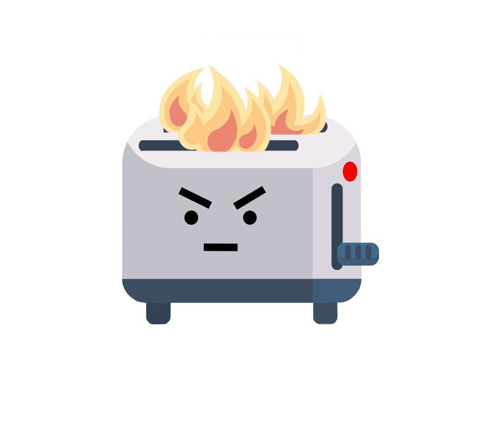 Toaster On Fire
