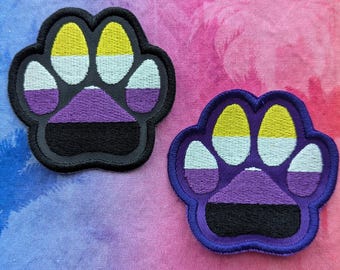 Nonbinary Pride Flag Embroidered Patch - Etsy