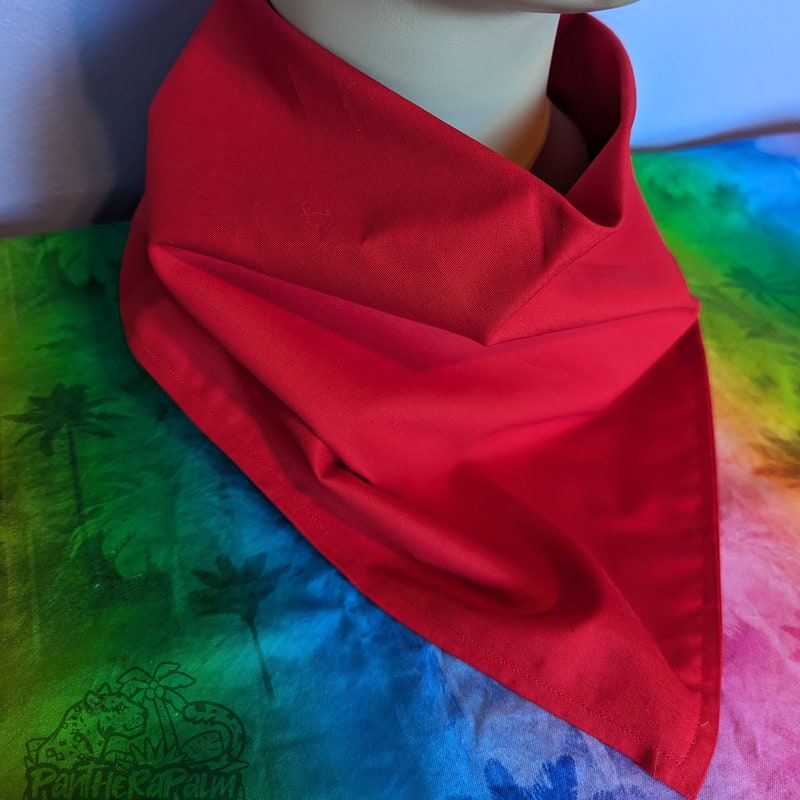 Solid Red Bandana - Etsy