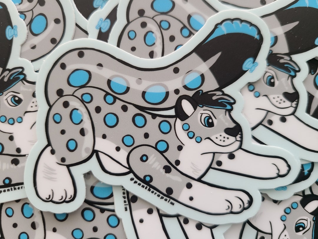 Inflatable Snow Leopard - 3" Vinyl Sticker - Etsy
