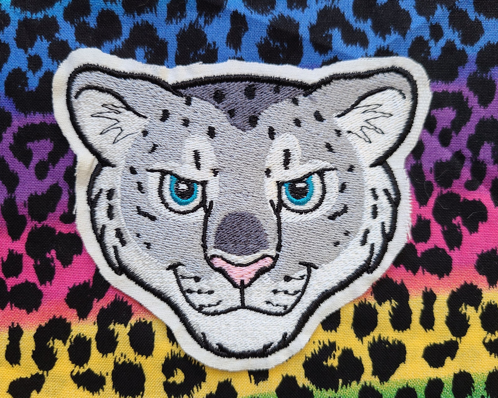 Snow Leopard Patch Sew-on or Stick-on - Etsy