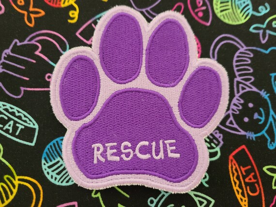 Large Custom Paw Print Patch Sew-on or Stick-on - Etsy