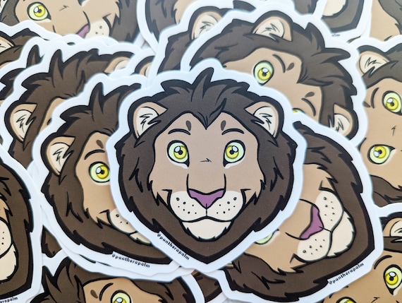 Lion 3 Vinyl Sticker - Etsy