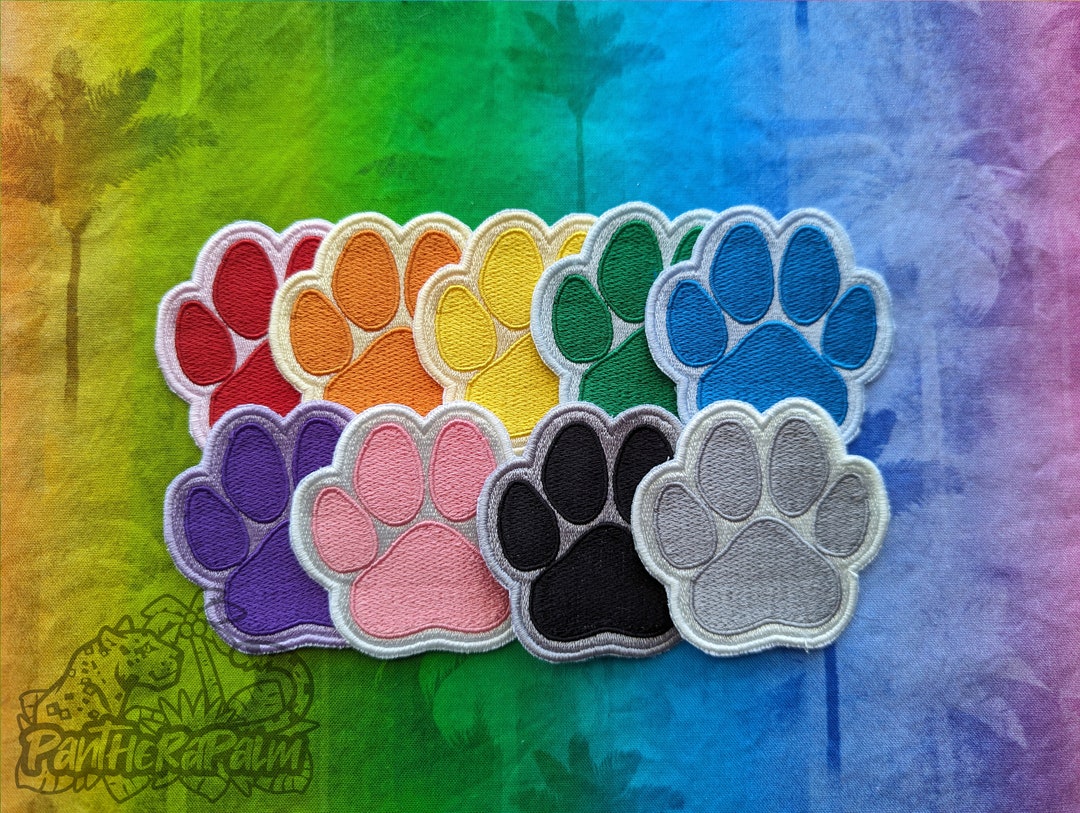 NEW Small Paw Print Patch Sew-on or Stick-on - Etsy