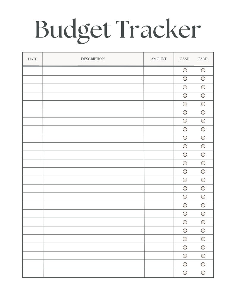 Monthly Expense Tracker | Budget Planner | Template | Digital Planner ...
