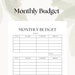 Monthly Budget | Finance Planner | Template | Digital Planner ...