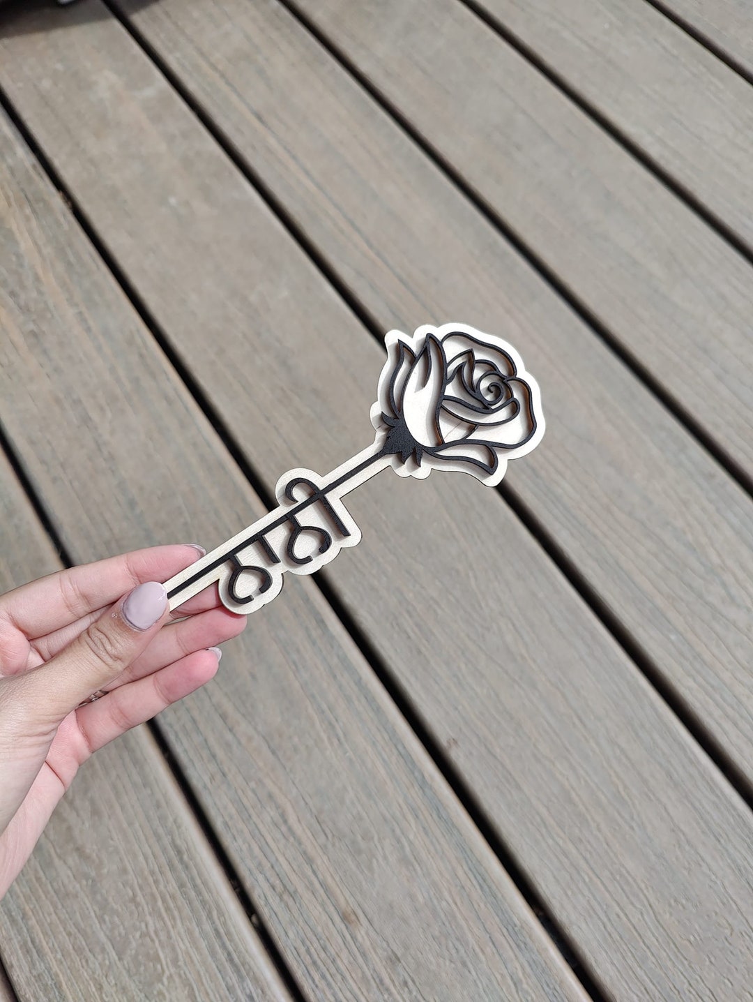 3D Custom Punjabi Wooden Rose; Nani Dadi Grandma Rose for Mother's Day ...