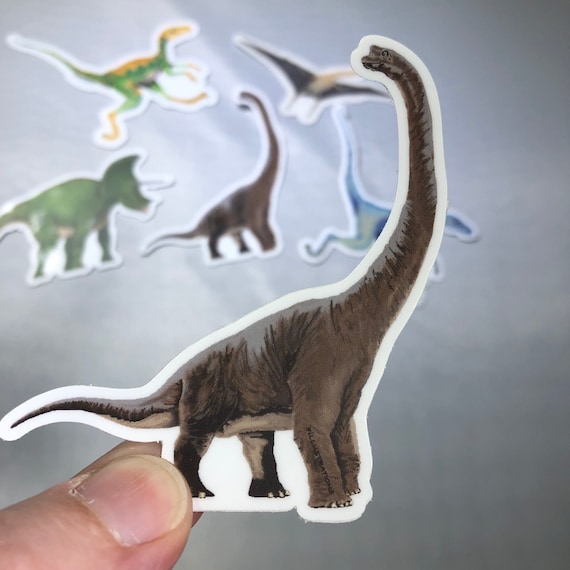 Brachiosaurus Dinosaur Sticker | Etsy