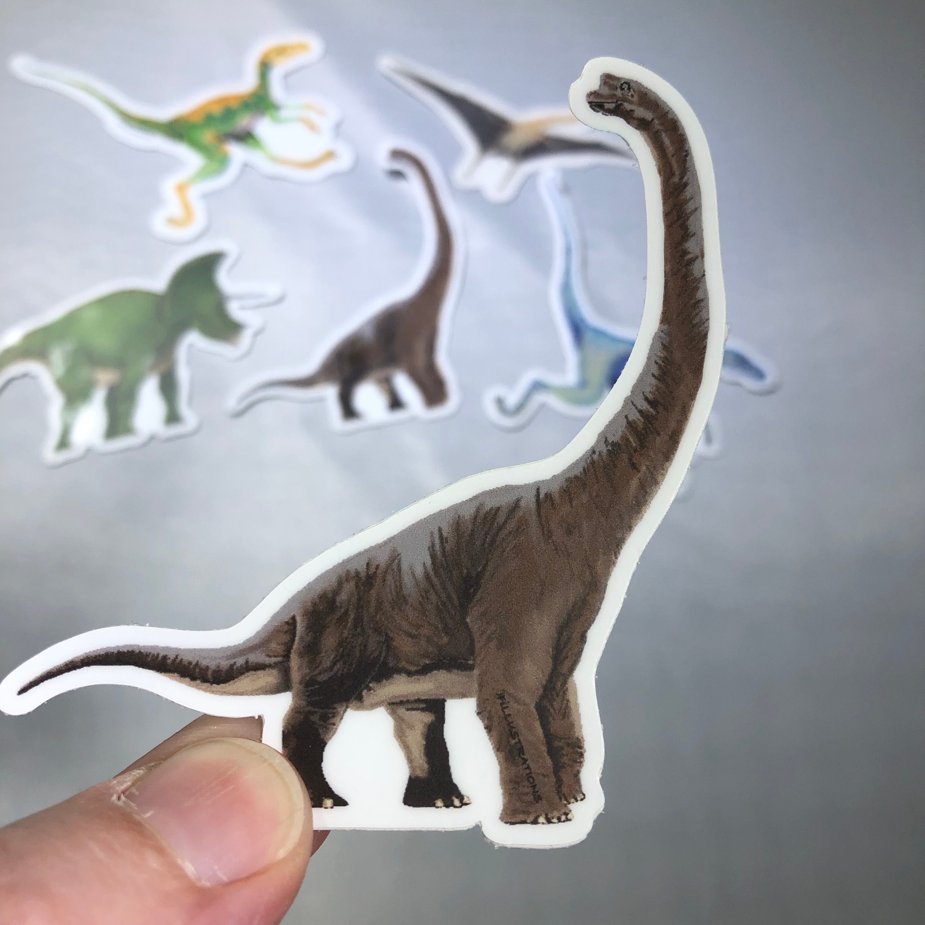 Brachiosaurus Dinosaur Sticker - Etsy