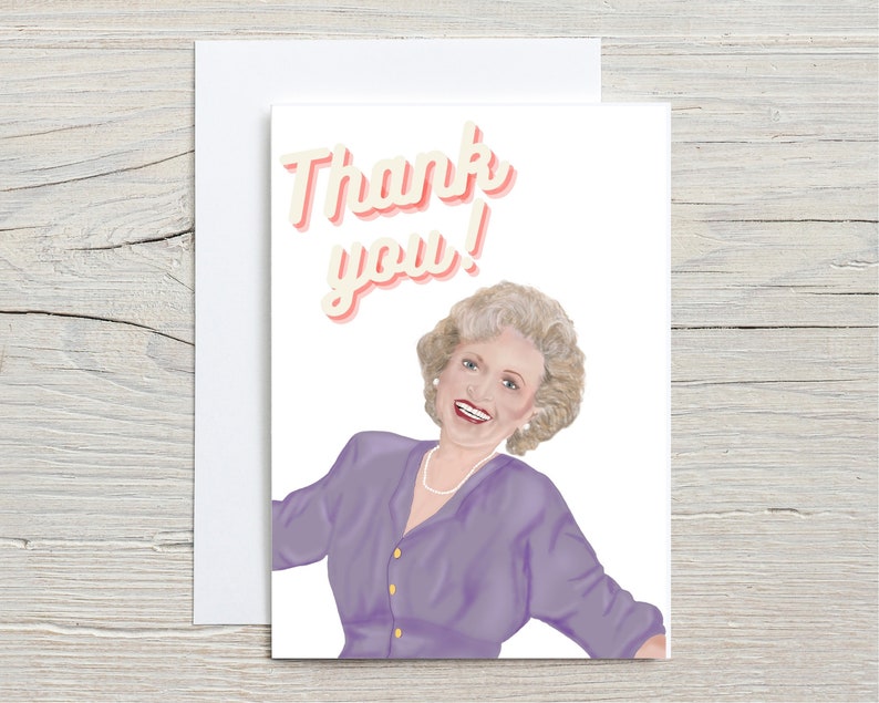 Golden Girls Thank You Card Bundle: Cartoon Friendship Cards - Etsy