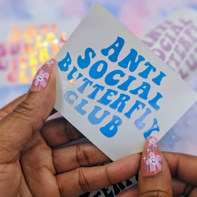 Anti Social Butterfly - Etsy