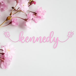 Custom Butterfly Name Decal: Permanent Vinyl Sticker for Cute ...