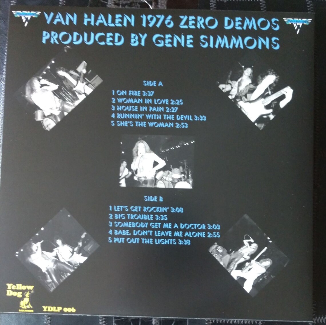New Colors VAN HALEN Zero Demos 1976 Splatter Vinyl White With Blue or ...