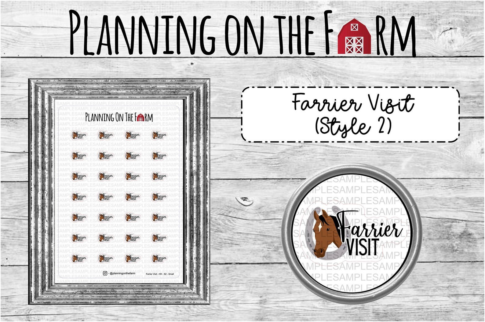 Farrier Visit Appointment | Horse Planner Stickers | Reminder ...
