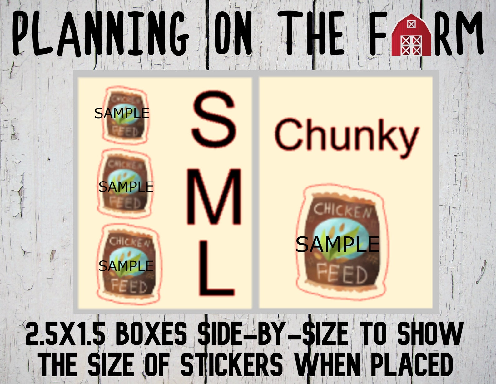Chicken Feed Bag Planner Stickers | Farm Farming Homesteading Country ...