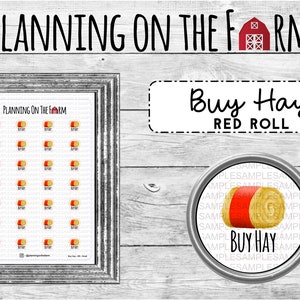 Buy Hay Red Roll Planner Stickers Farming Homesteading - Etsy