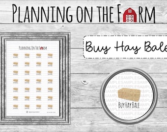 Hay Bale Stickers - Etsy