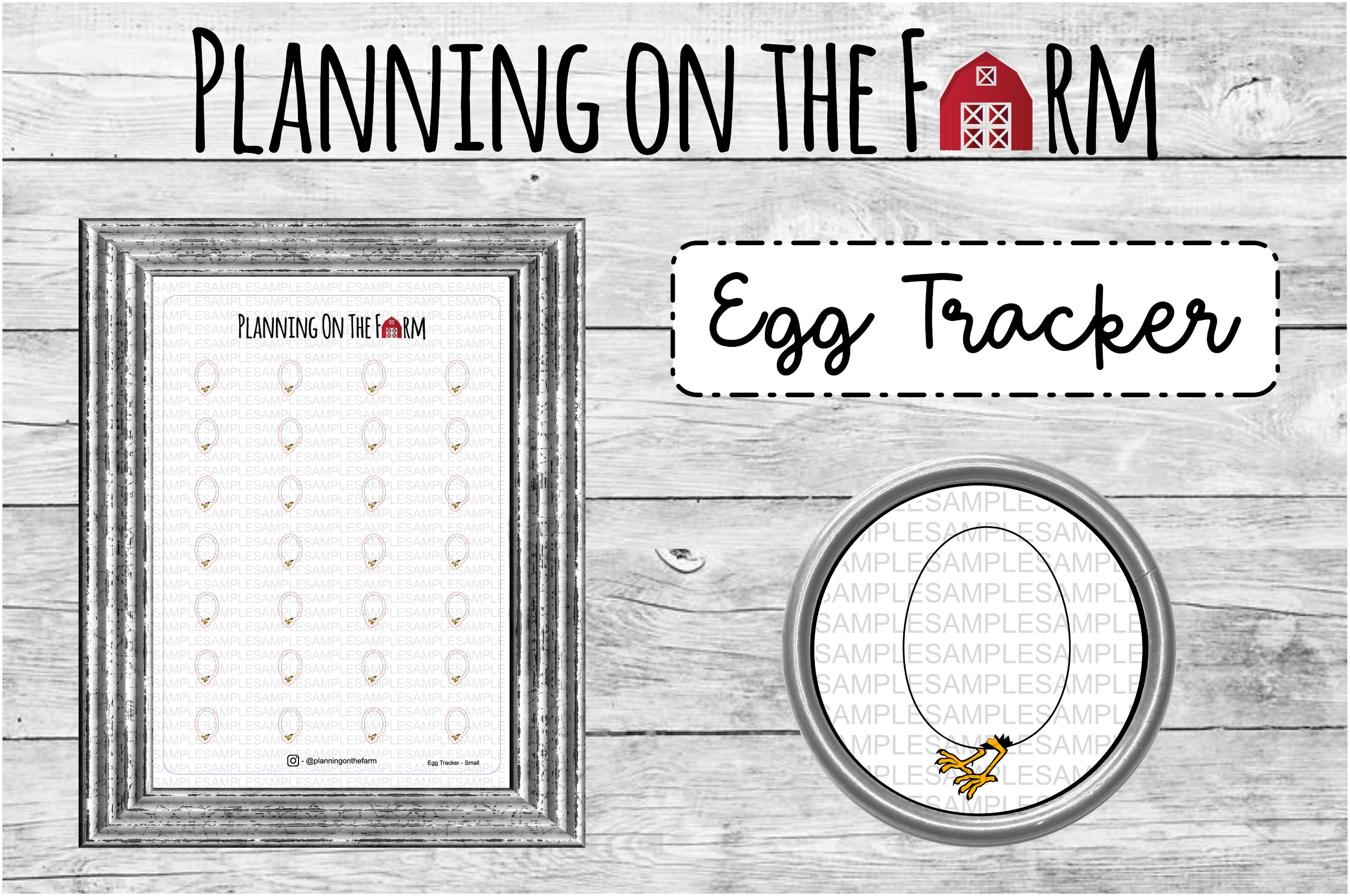 Chicken Egg Tracker Sticker | Farm Planner Stickers - Etsy