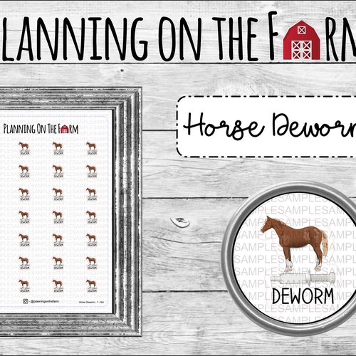 Farrier Appointment Horse Planner Stickers Equestrian - Etsy