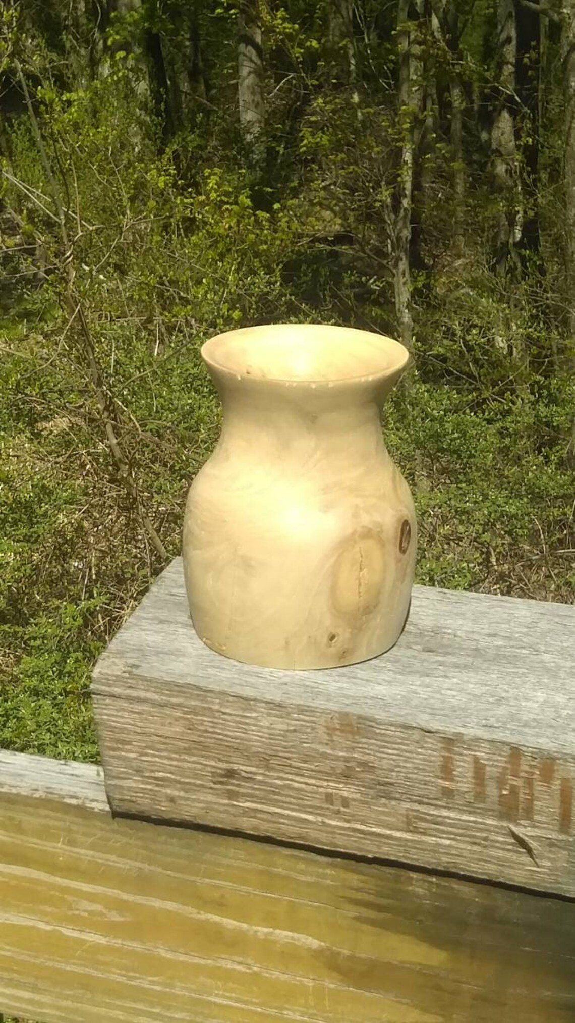 Hand Turned Sycamore Vase Perfect for a Dry Flower | Etsy