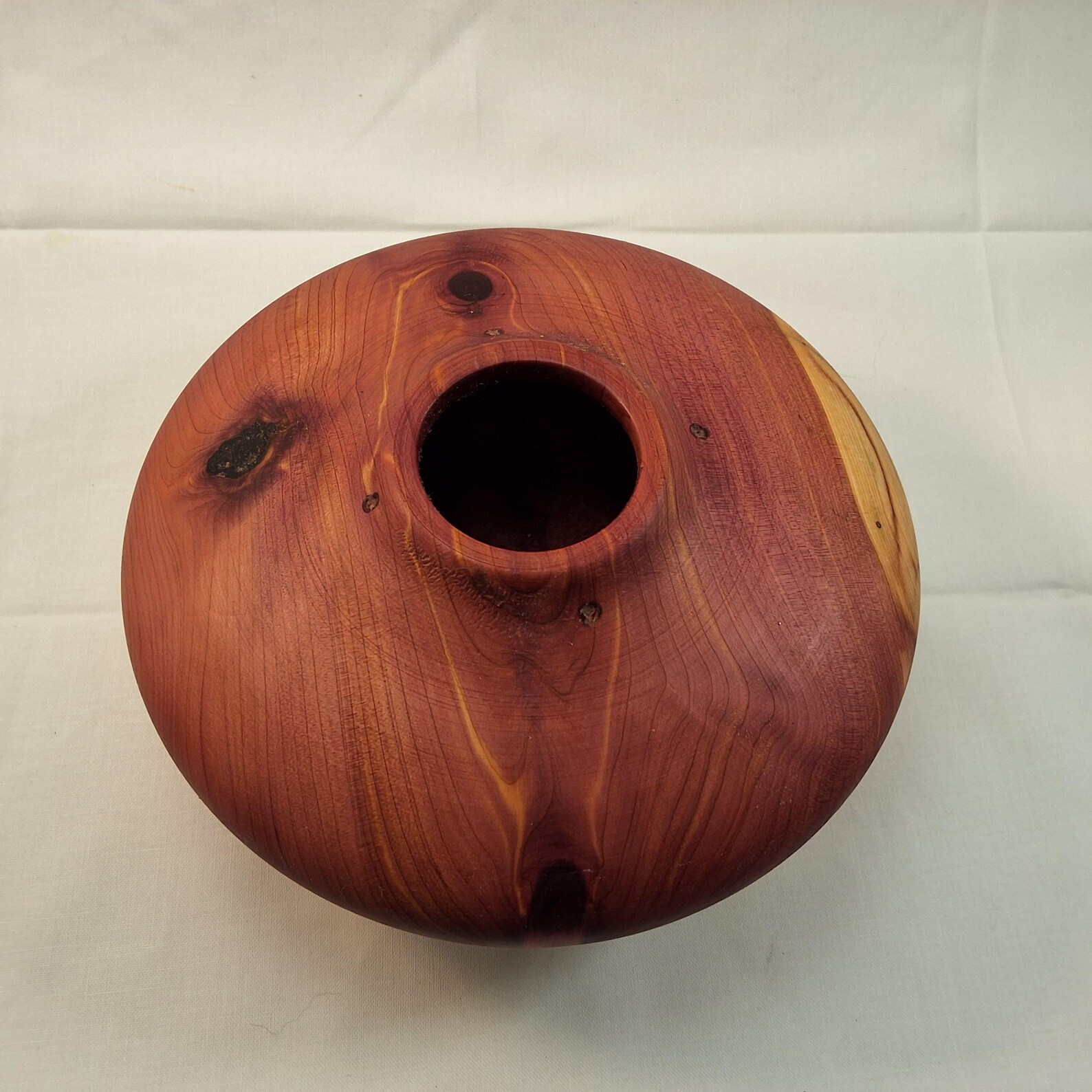 Red Cedar Hollow Form Vase: Rustic Wood Turned Vessel - Etsy