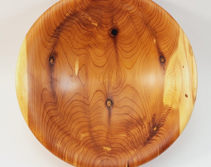 Red Cedar Bowl With Natural Edge Features, Wood Turned, Wood Fruit Bowl ...