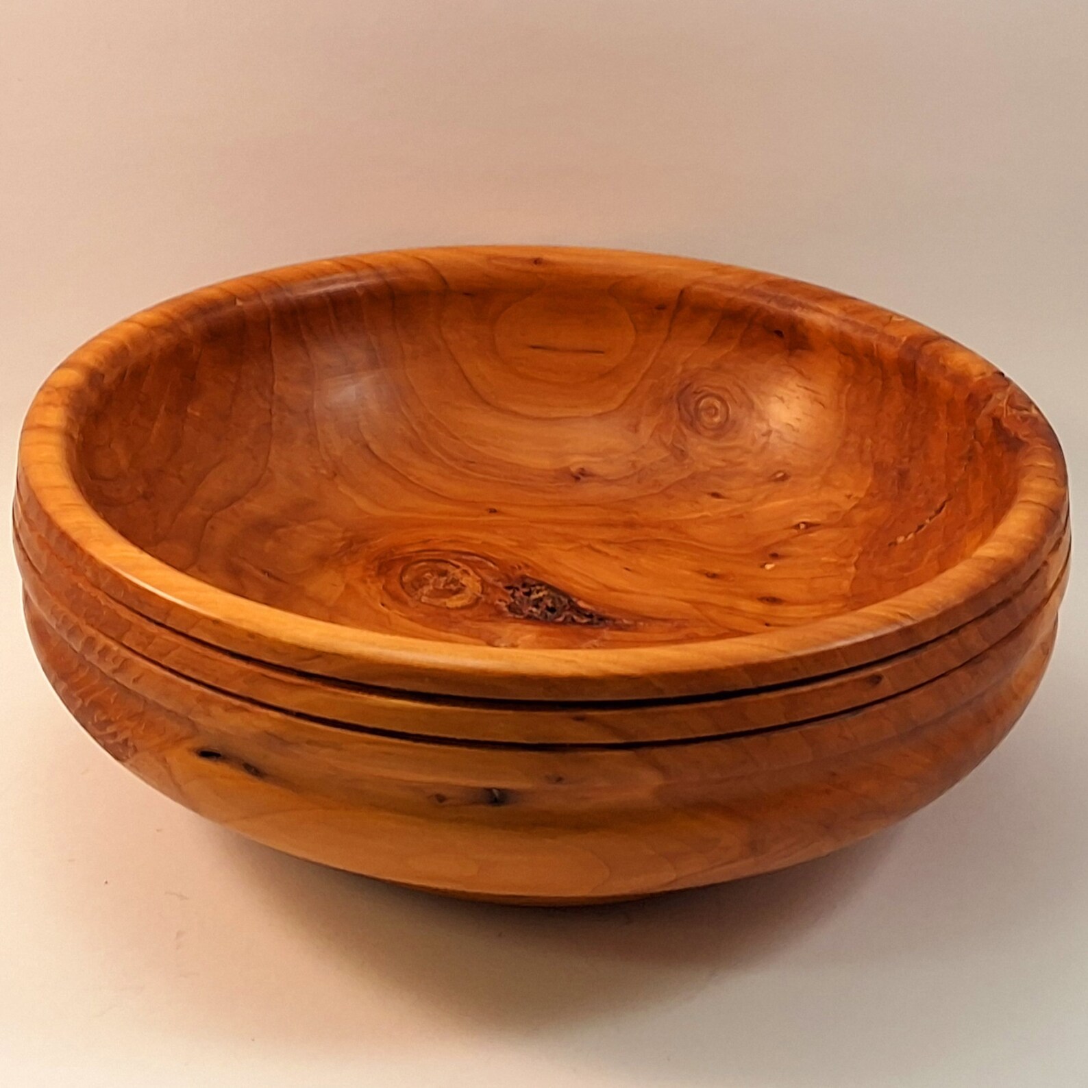 Hand Turned Spalted Apple Wood Bowl, Food Safe, Wood Serving Dish ...