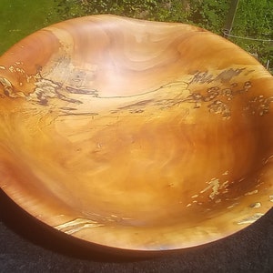 Hand Turned Spalted Apple Wood Bowl: Rustic Kitchen Decor - Etsy