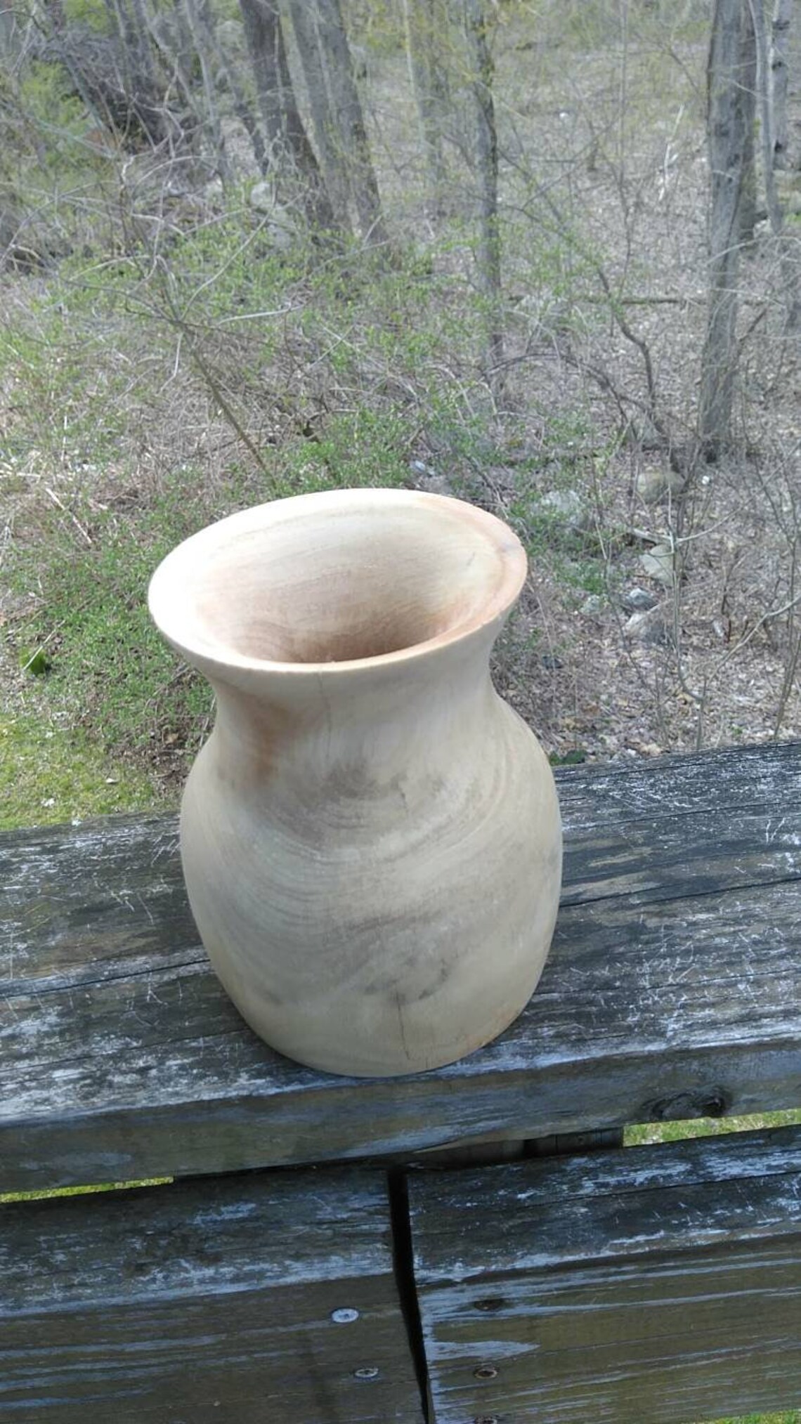 Hand Turned Sycamore Vase Perfect for a Dry Flower | Etsy