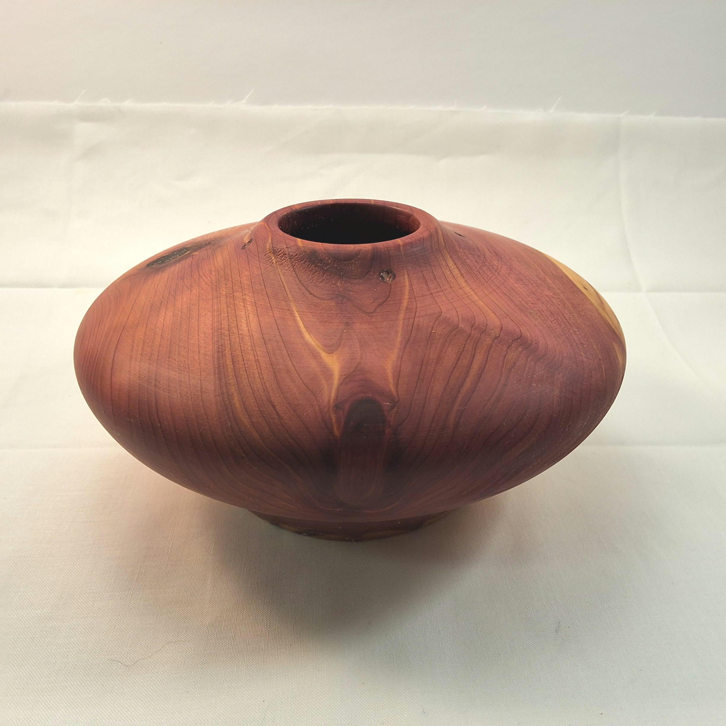 Red Cedar Hollow Form Vase: Rustic Wood Turned Vessel - Etsy