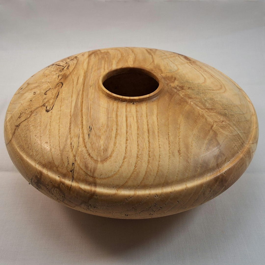 Salted Ash Hollow Form, Highly Figured Wood Grain, Wood Turned, Gift ...