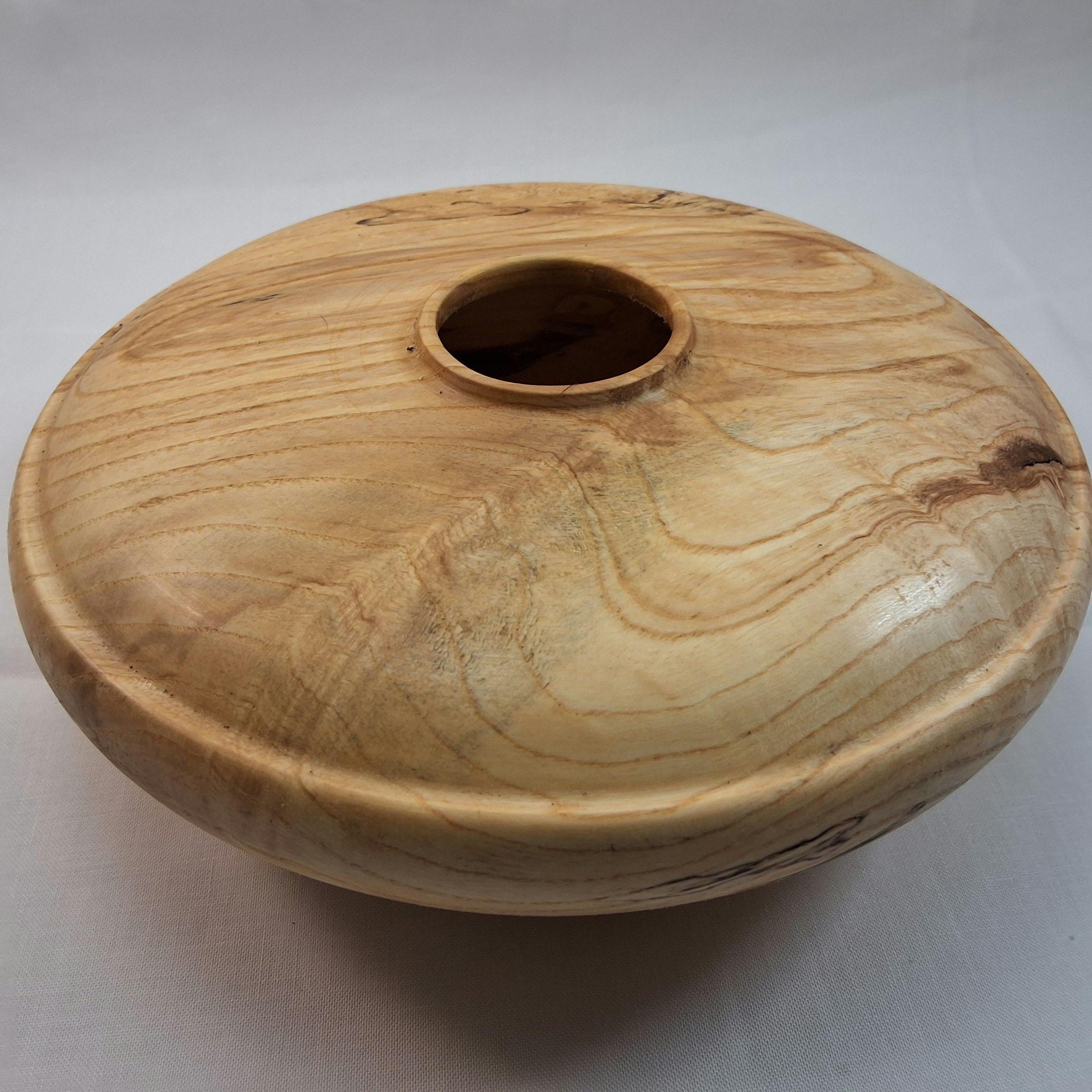 Salted Ash Hollow Form, Highly Figured Wood Grain, Wood Turned, Gift ...