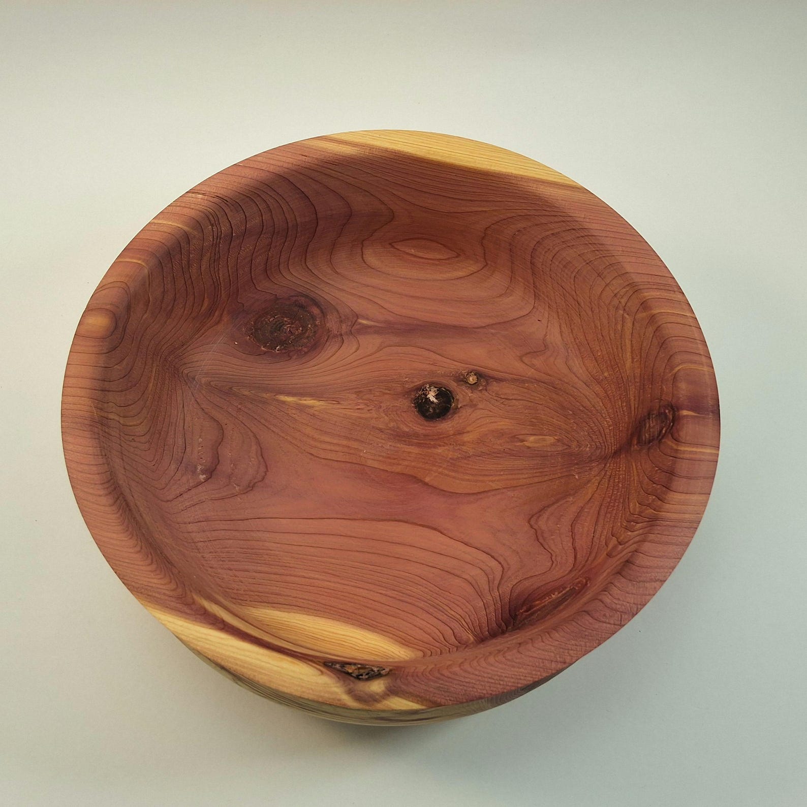 Red Cedar Wood Bowl: Natural Edge, Hand-turned, Food Safe - Etsy