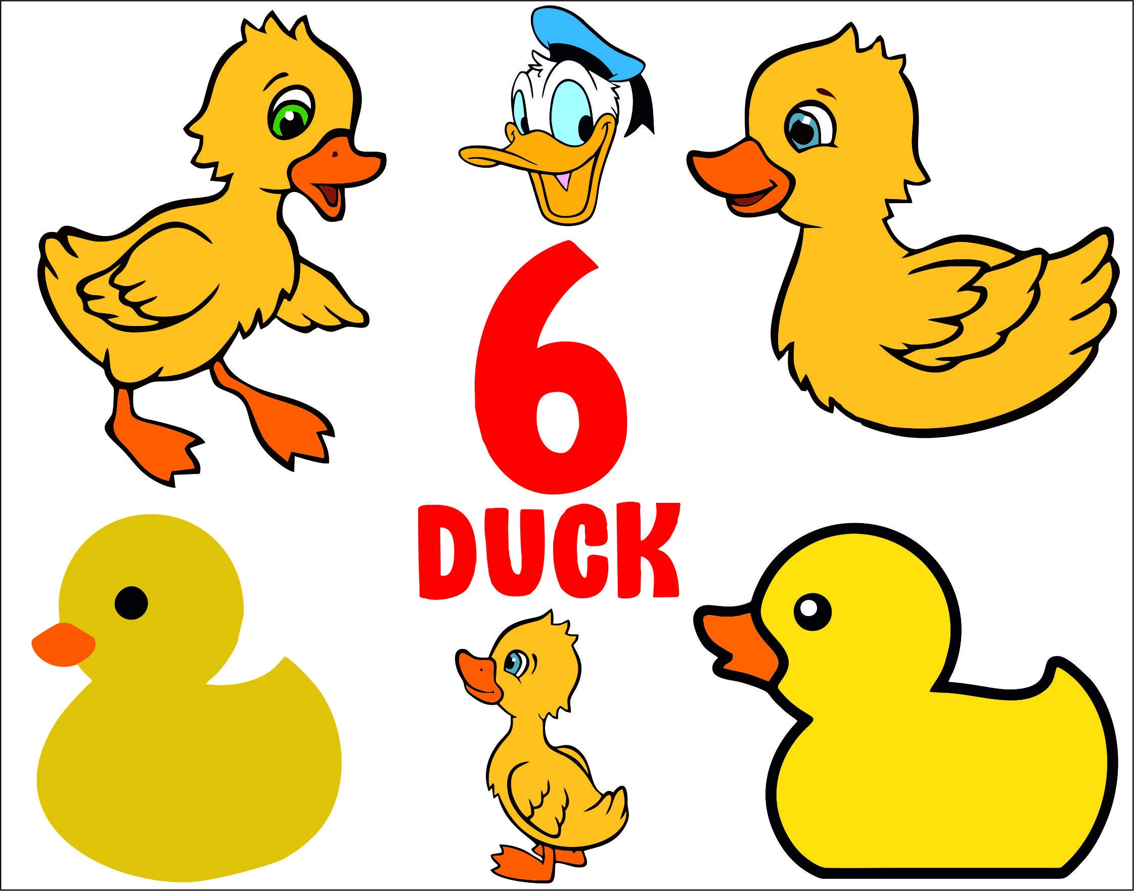 Duck Files for Cricut Duck Cut Files Duck Clipart Duck Dxf Eps Duck Svg ...