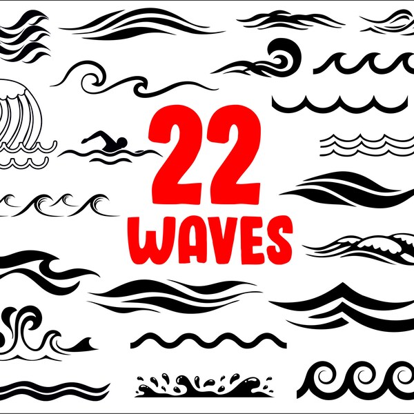 Wave Svg - Etsy