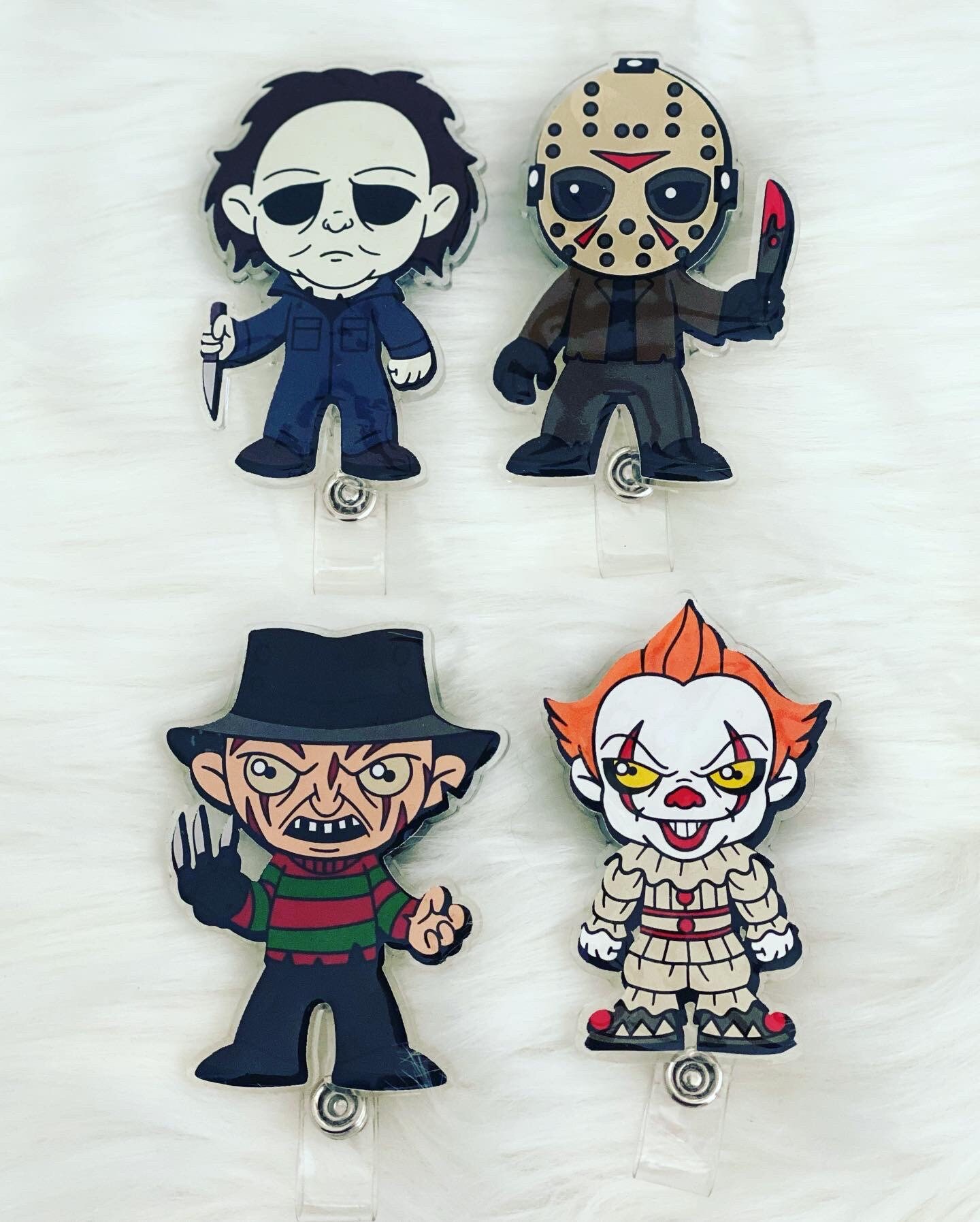 Badge Reel Horror | Etsy