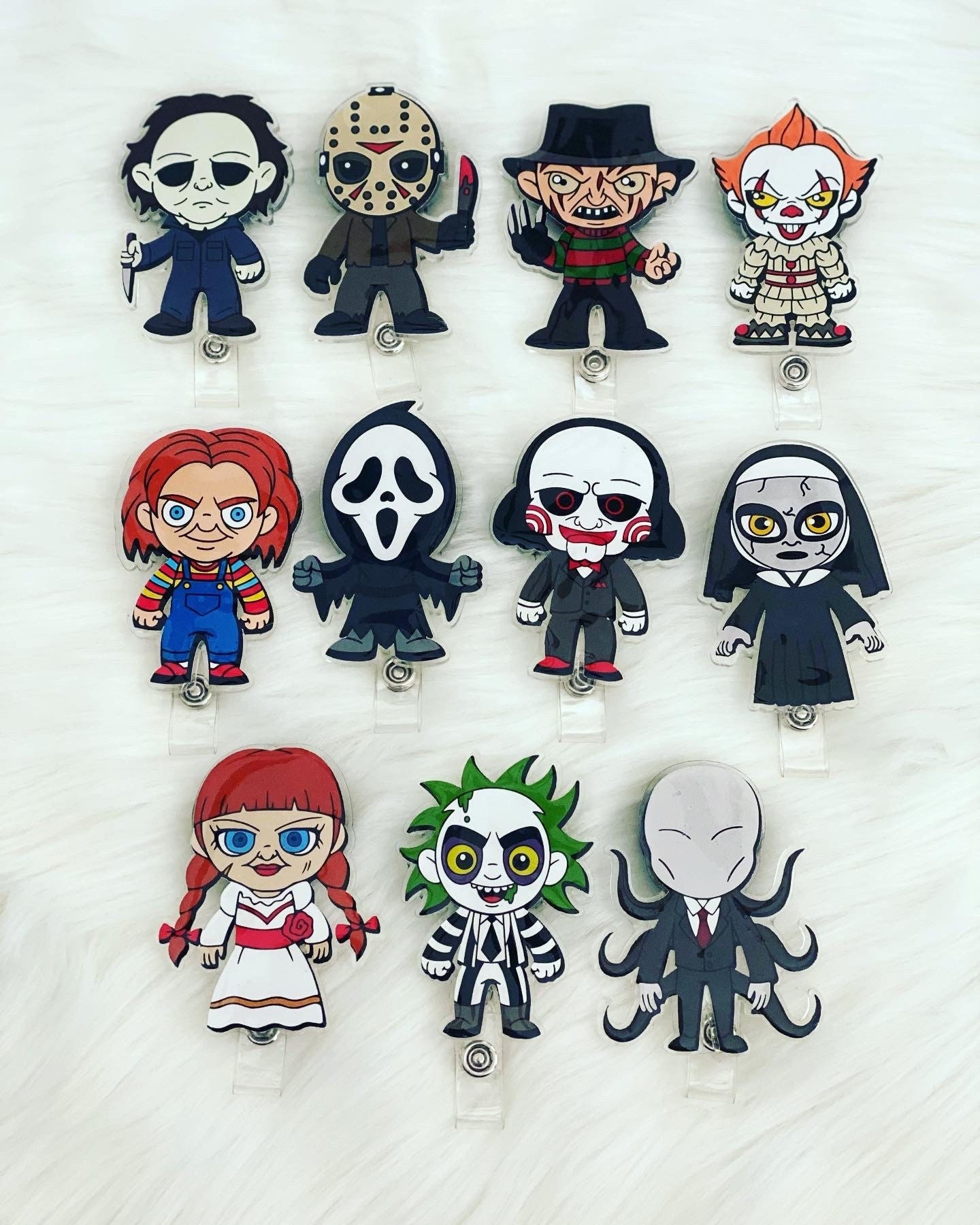 Badge Reel Horror | Etsy