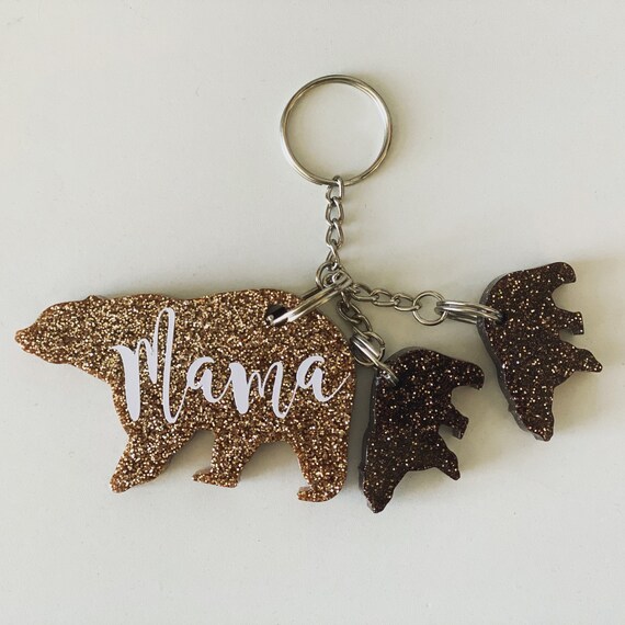 Key Chain Mama Bear & Cubs | Etsy