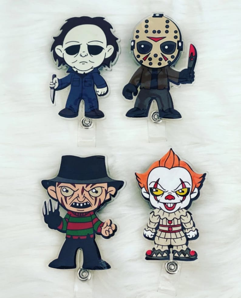 Badge Reel Horror - Etsy