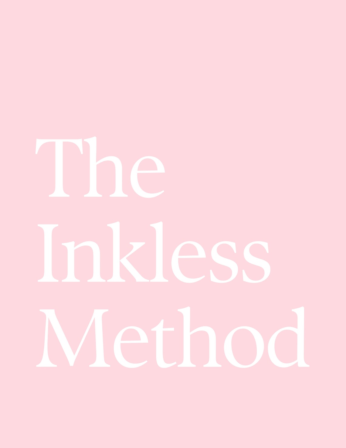 The Inkless Method Training Manual - Etsy
