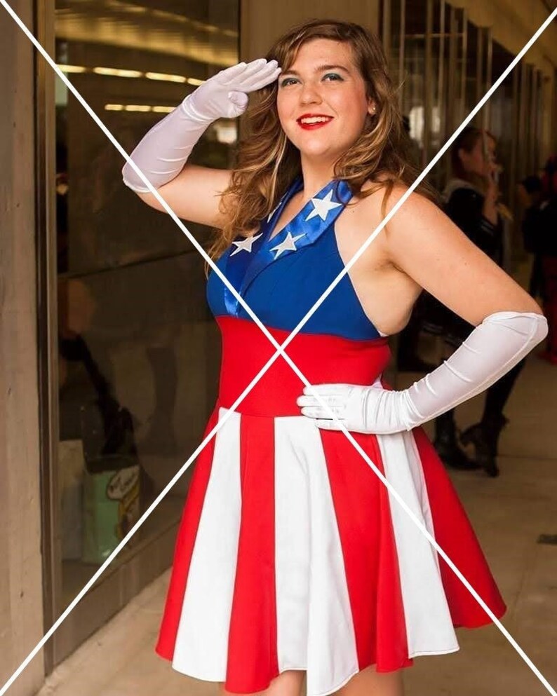 USO Girl Captain America Cosplay Print Harley Nox Cosplay - Etsy