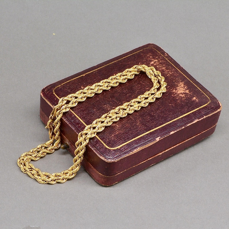 9ct Gold Chain With Ring - Etsy