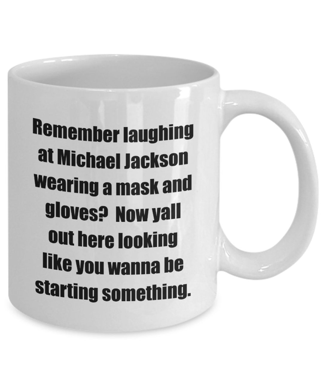 Michael Jackson Mask Meme Mug - Funny Novelty Coffee Mug, 11oz - Etsy
