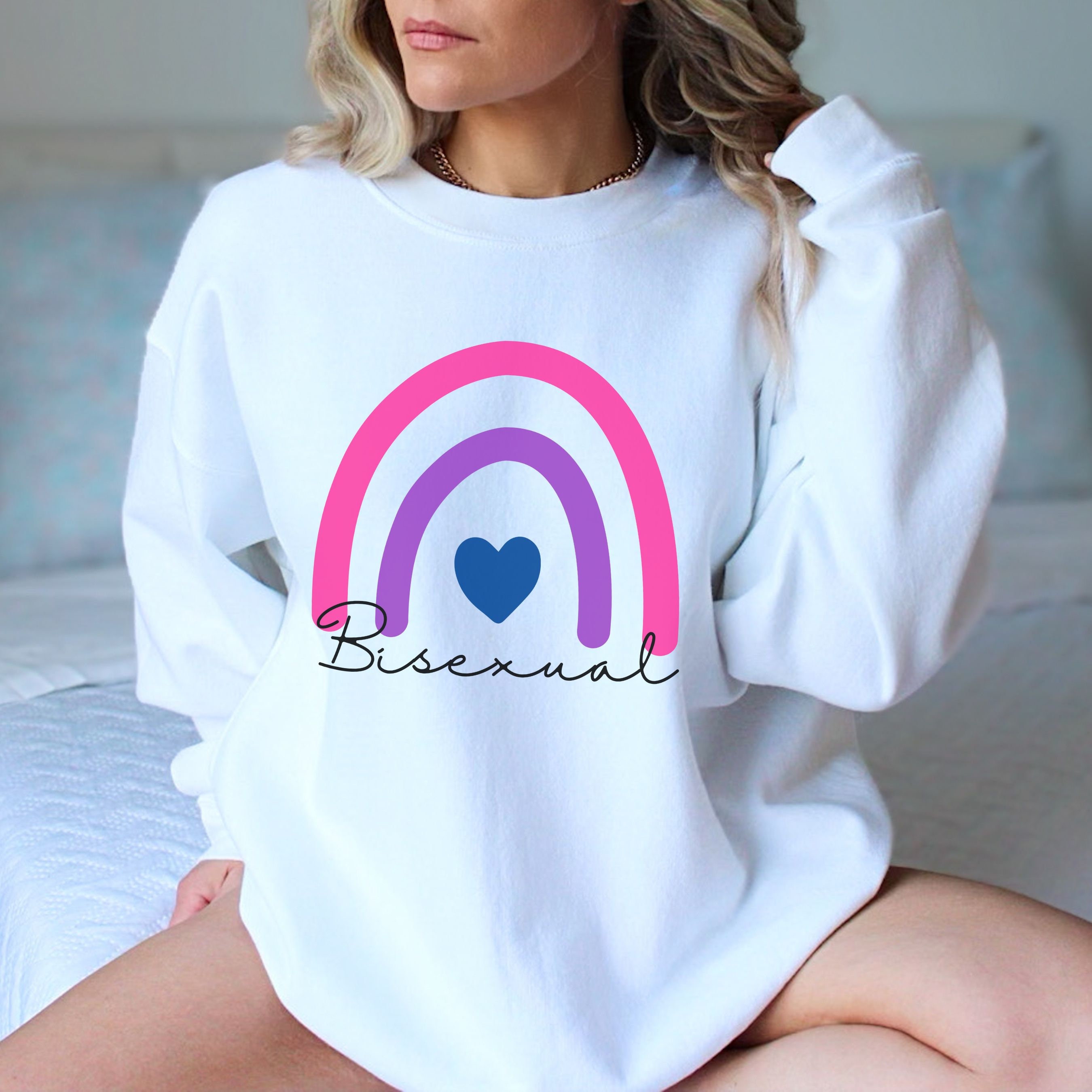 LGBTQ Bisexual Sweatshirt, Queer Sweatshirt, Bisexual Clothing, Bi ...