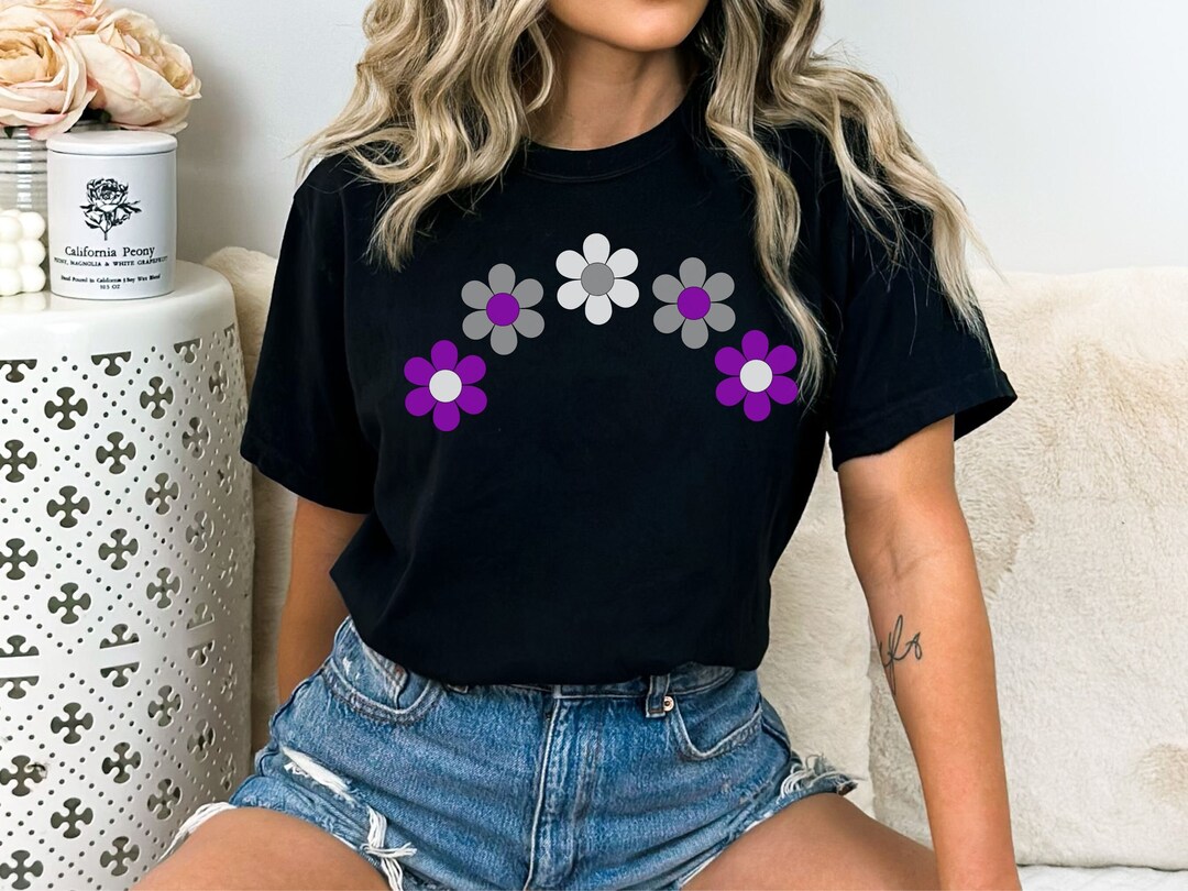 Asesxual Shirt Comfort Colors, Ace Pride, Asexual Pride Shirt, Subtle ...