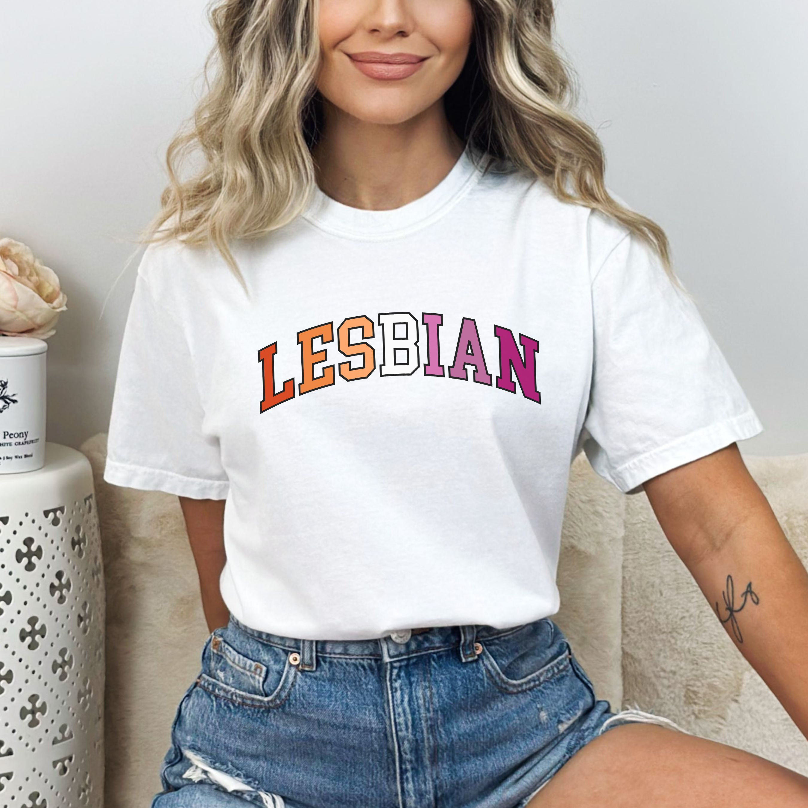 Lesbian Shirt Comfort Colors, Lgbtq Queer Lesbian, WLW Shirt, Pride ...