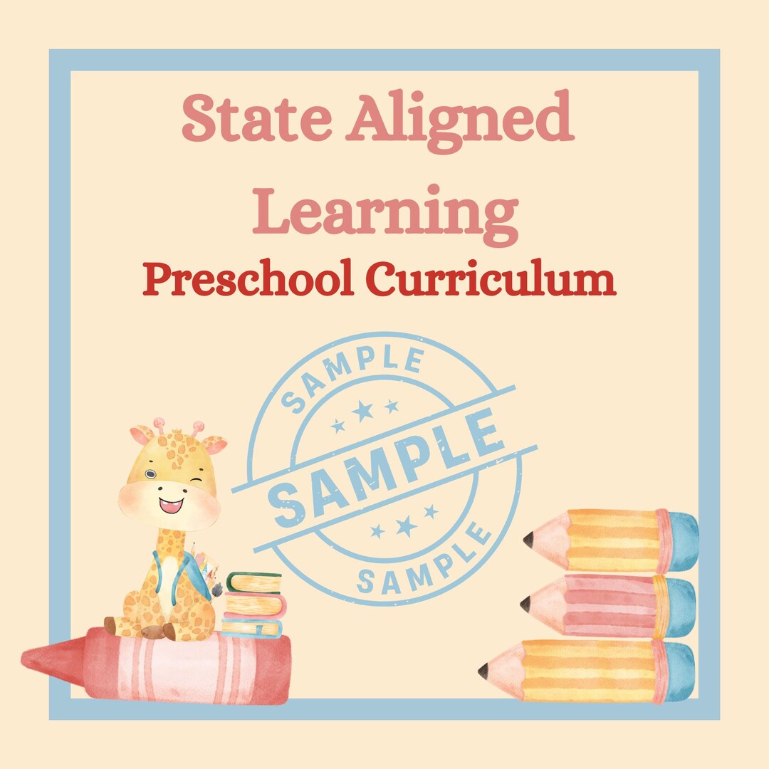 2 Week Sample State Aligned Preschool Curriculum: State-aligned & Hands ...