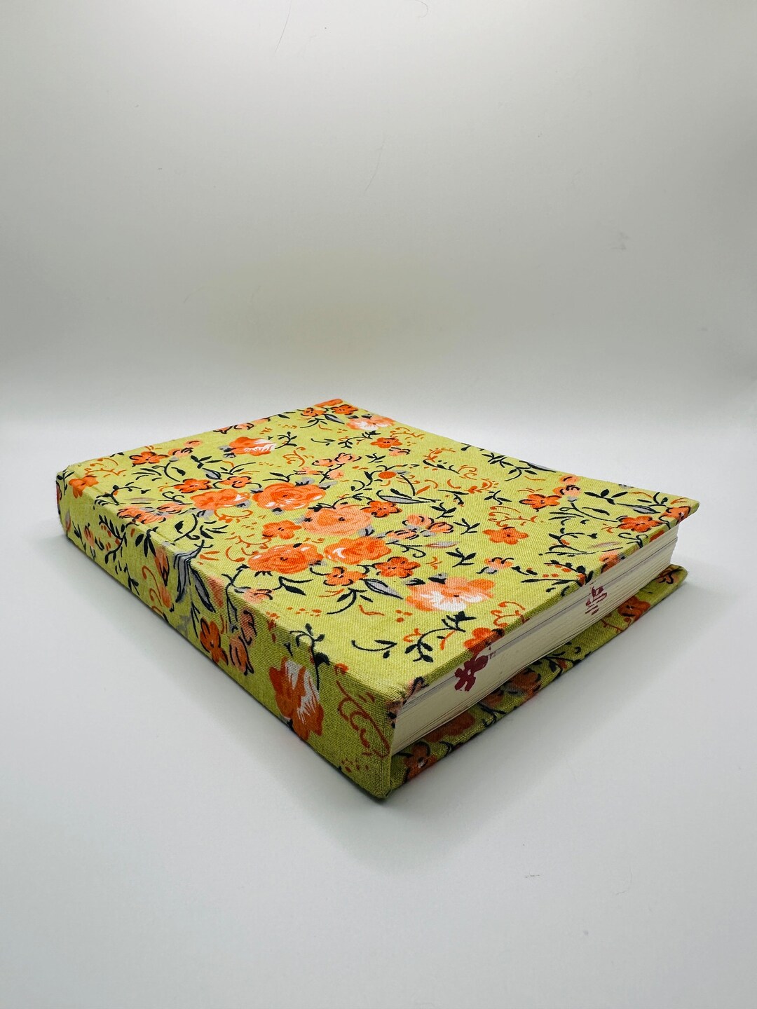 Flora Notebook, Tia, Floral Pattern Handmade Journal, Flower Stamp ...